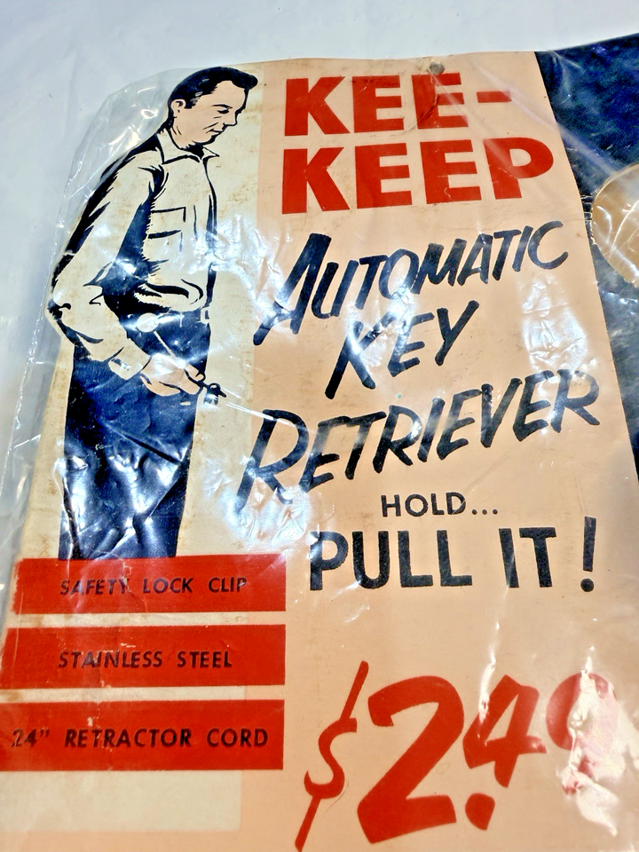 KEE-KEEP Automatic Key Retriever Hold Pull It! Original Store Display 5 ...