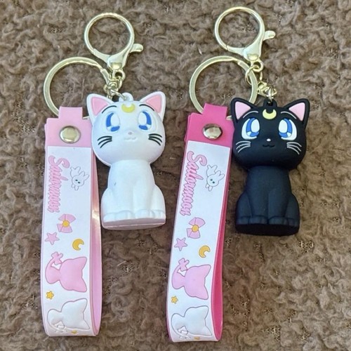 Sailor Moon Luna Artemis Key Ring Keychain Set | eBay