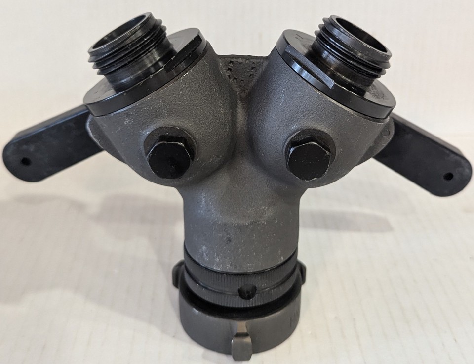 Wild Land Fire Fighting Elkhart Gated Wye Double Ball Valve 60 WP Red ...