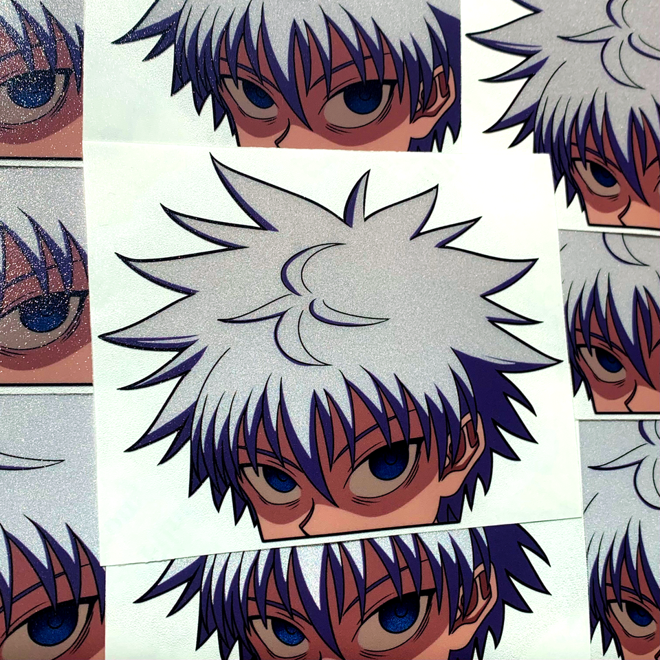 Share KILLUA REFLECTIVE ANIME PEEKER STICKER HUNTER X HUNTER CAR ...