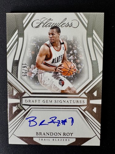 2023-24 Flawless Brandon Roy Draft Gem Signatures ON CARD ...