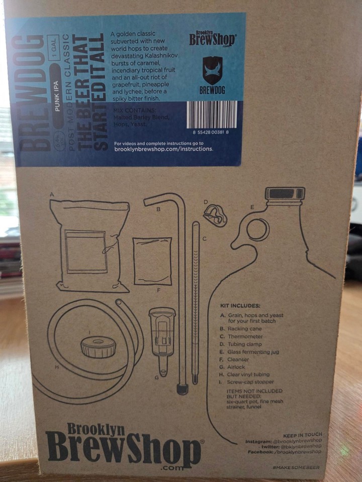 brooklyn bookshop beer making kit brewdog punk IPA | eBay UK