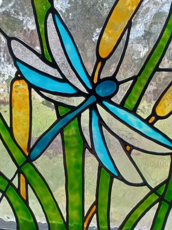 Stained Glass Dragonfly Pattern