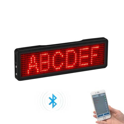Upgraded 5 Words DIY Bluetooth Digital LED Programmable Message Board ...