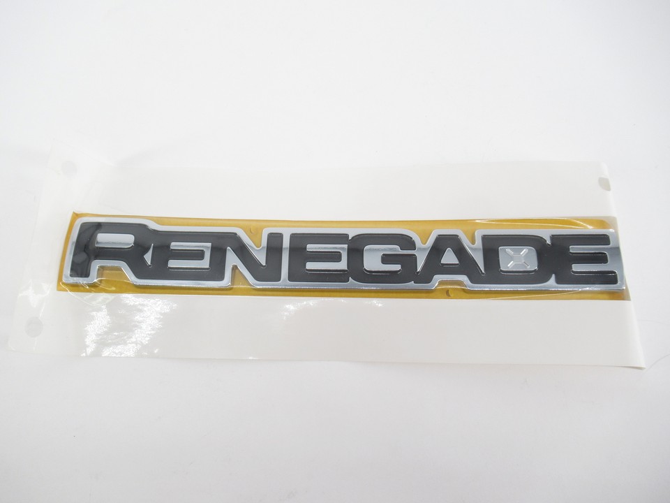 Genuine OEM Mopar Jeep 68267206AA "RENEGADE" Driver LH Door Nameplate ...