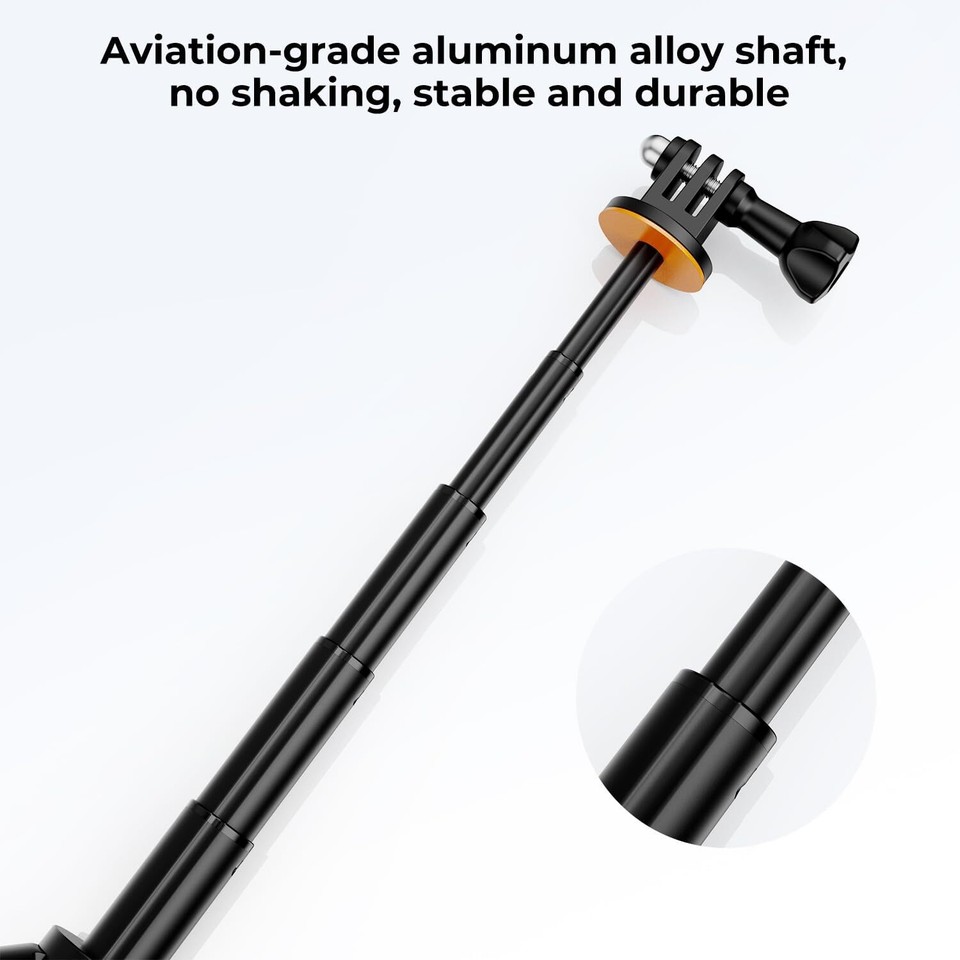 K&F CONCEPT Selfie Stick Tripod Extendable Vlog Portable Stand fr GoPro ...