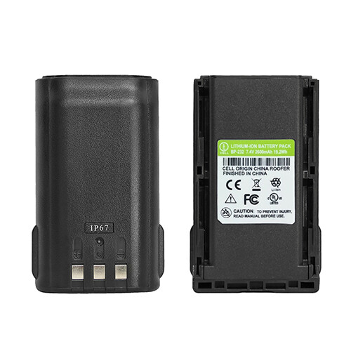 BP-232 Li-ion 2600mAh Battery for IC-F3011 IC-F4011 IC-F3013 IC-F4013 ...
