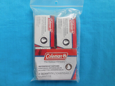 Coleman Waterproof Matches (4 Pack) 2000015174 | eBay