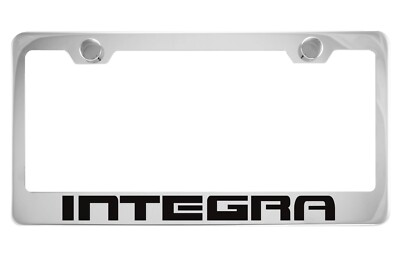 Chrome License Plate Frame with Cap For Acura Integra | eBay