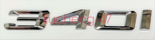 CHROME 340i FIT BMW 340 REAR TRUNK NAMEPLATE EMBLEM BADGE NUMBERS DECAL ...