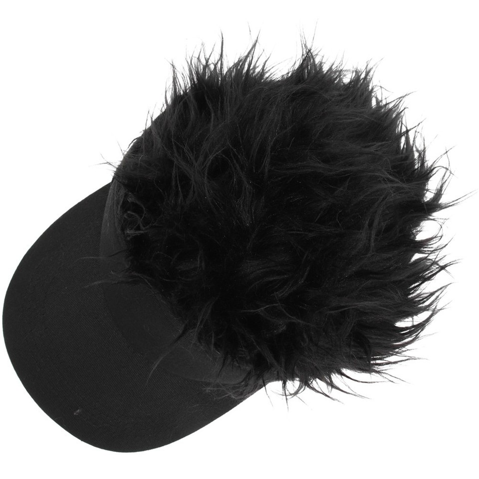 Wig Baseball Hat Sun Blocking Hat baseball caps men women peaked hat ...