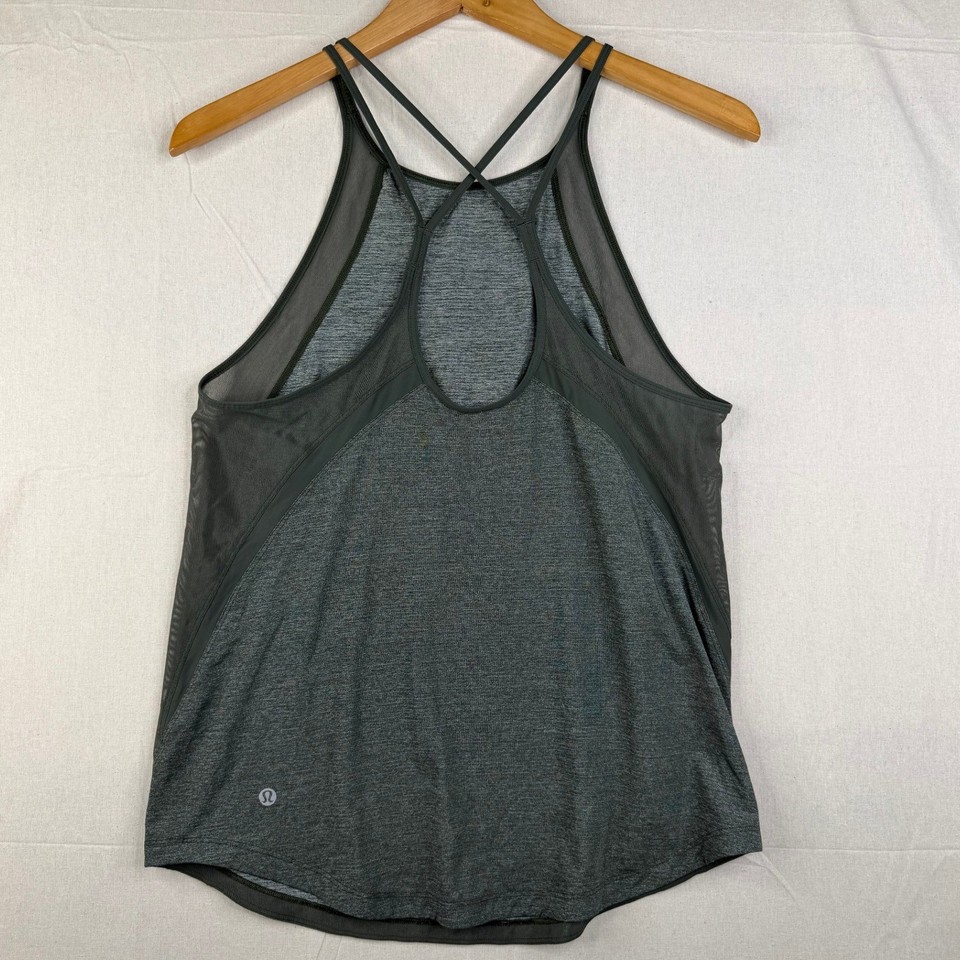 Lululemon Run Off-Route Mesh Side Tank size Small Green | eBay