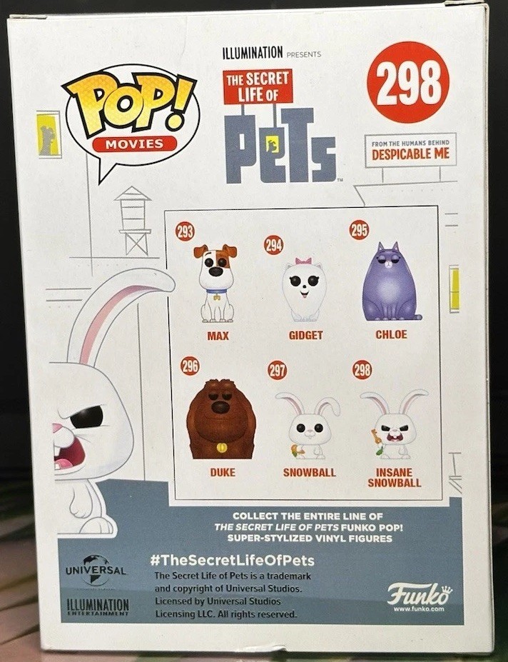 Funko Pop! The Secret Life of Pets - Snowball (Insane) - Target ...