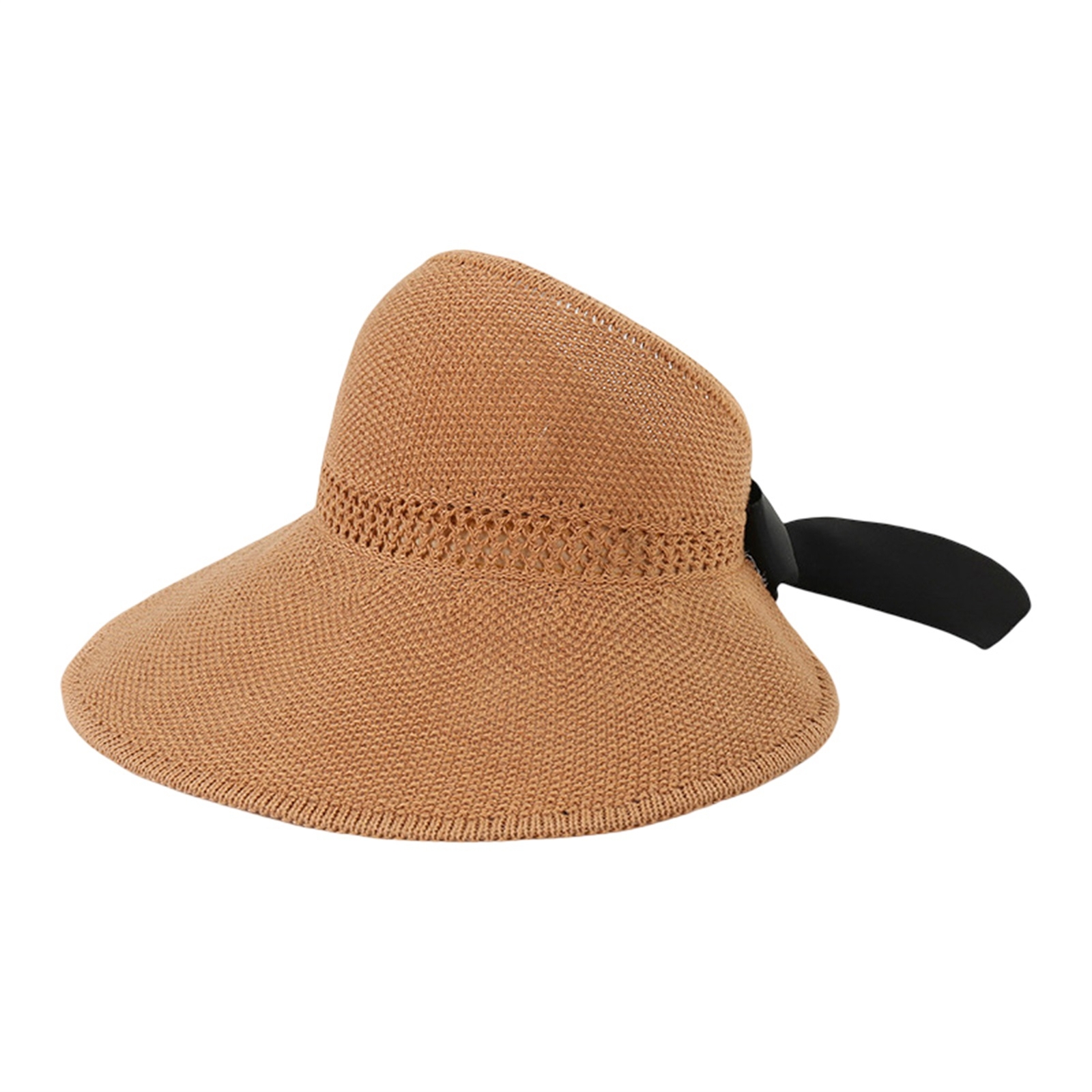 Lady Cap Sunscreen Good-looking Extended Brim Hollow Out Summer Sun Hat ...