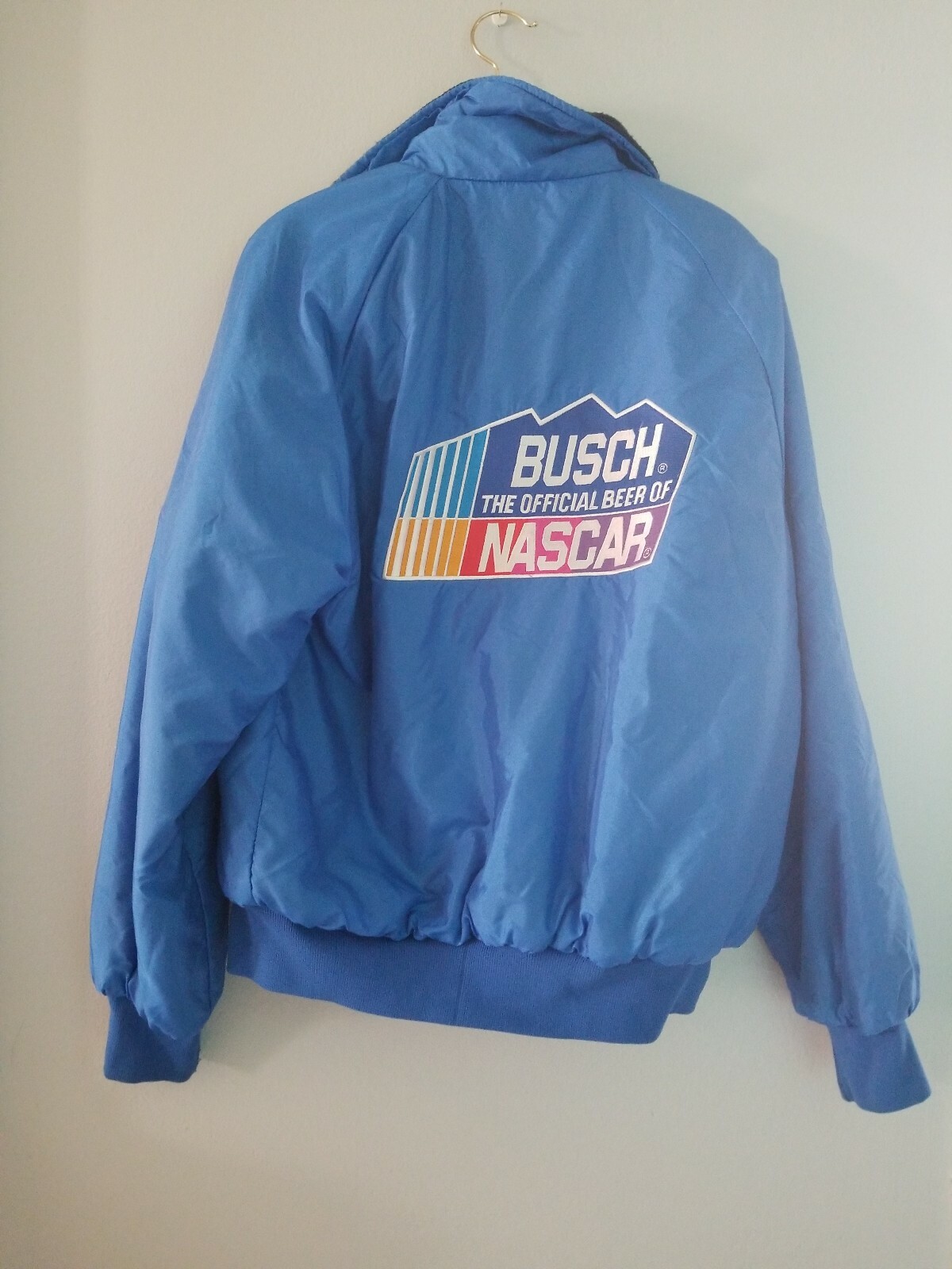 Vintage Busch The Official Beer Of NASCAR Jacket Mens Large Polar ...