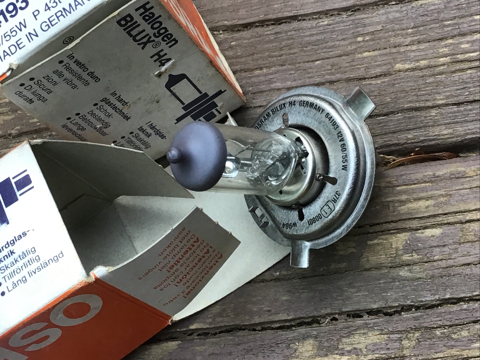 2 Osram 64193 60/55W H4 3200K Long Life BILUX HALOGEN Headlight Lamp ...