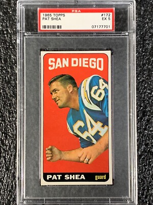 1965 Topps Football #172 Pat Shea PSA 5 | eBay