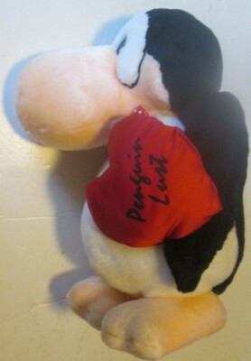 Bloom County OPUS Plush stuffed animal PENGUIN LUST heart 13", 1984 ...