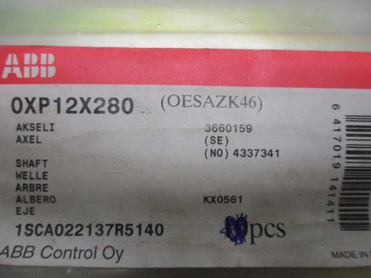ABB OXP12X280 280mm Long X 12mm Square Operating Shaft | eBay