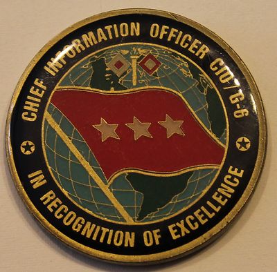 Chief Information Officer CIO G-6 Lt. General Army Challenge Coin | eBay