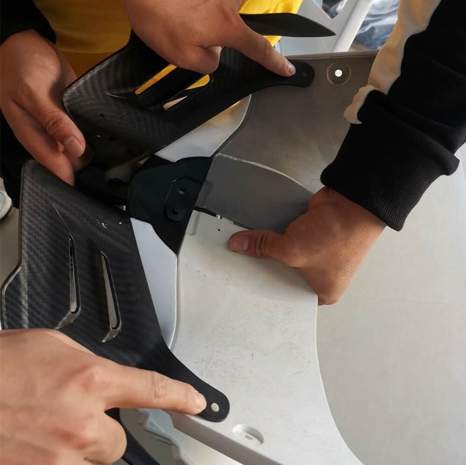 FOR YAMAHA YZF R6 2008-2016 WINGLET FIN FAIRING COWL AERODYNAMICS ...