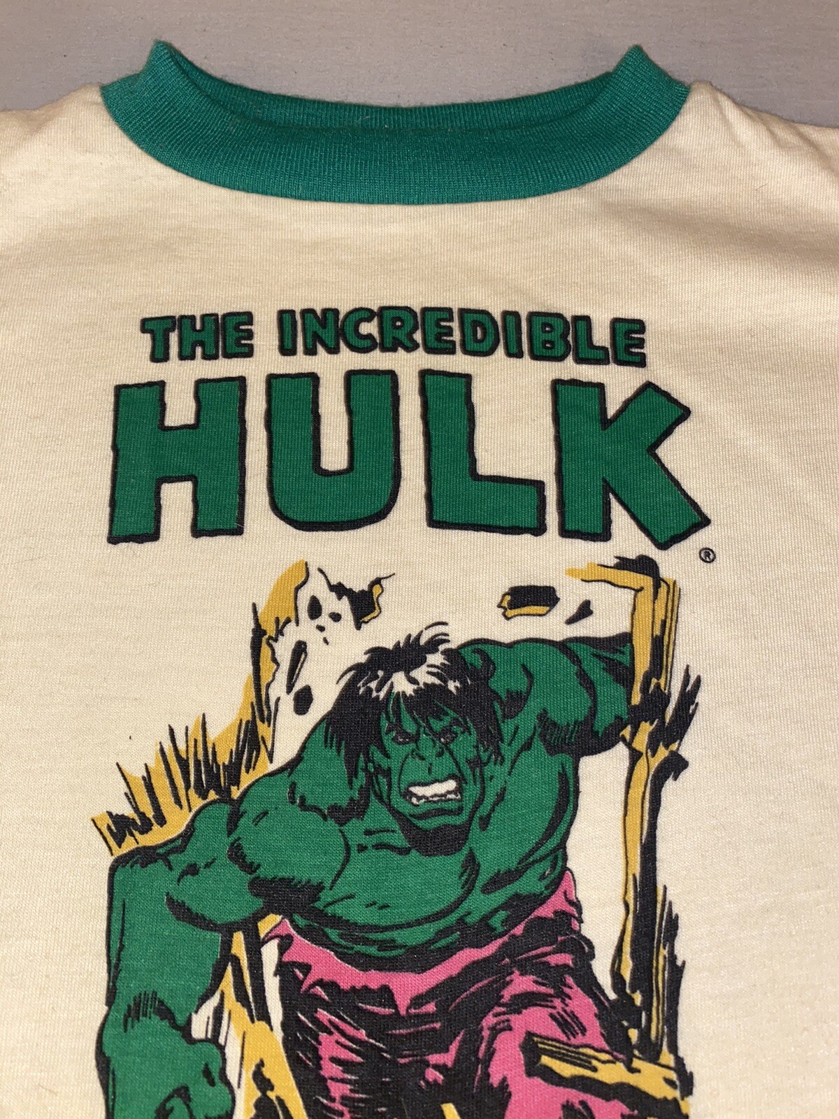 1978 The Incredible Hulk Kids Shirt Vtg Rare 70s Marv… - Gem
