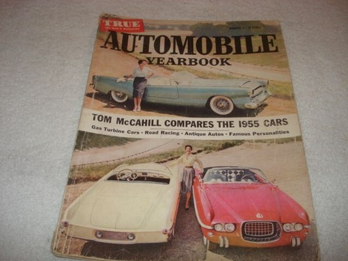 TRUE Automobile Yearbook Tom McCahill compares 1955 Cars, W.P. Chrysler ...