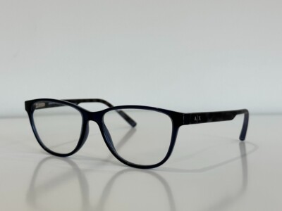 Armani Exchange AX 3047 8237 Cat Eye Blue Gray Eyeglasses Frame 53-15 ...