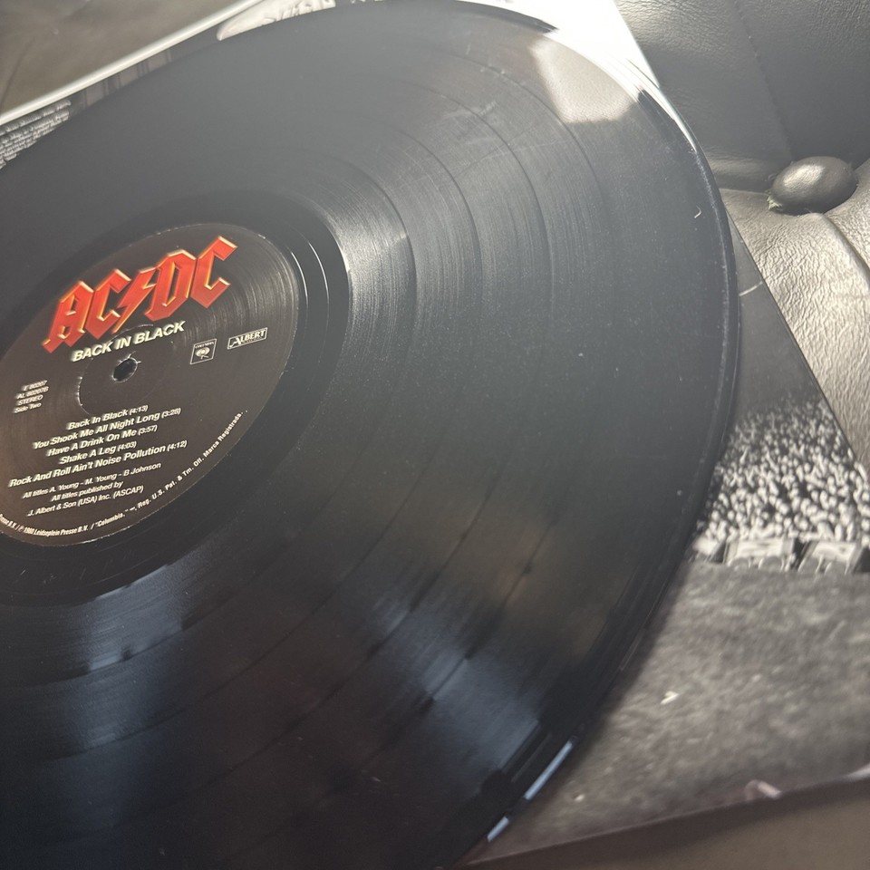 AC/DC Back In Black Atlantic 80207 Inner Sleeve 180G 2003 Issue VG++ ...