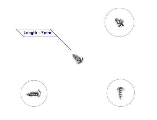 1.5mm Craniotomy self-drilling titanium screw lot of 30 pcs veterinary ...