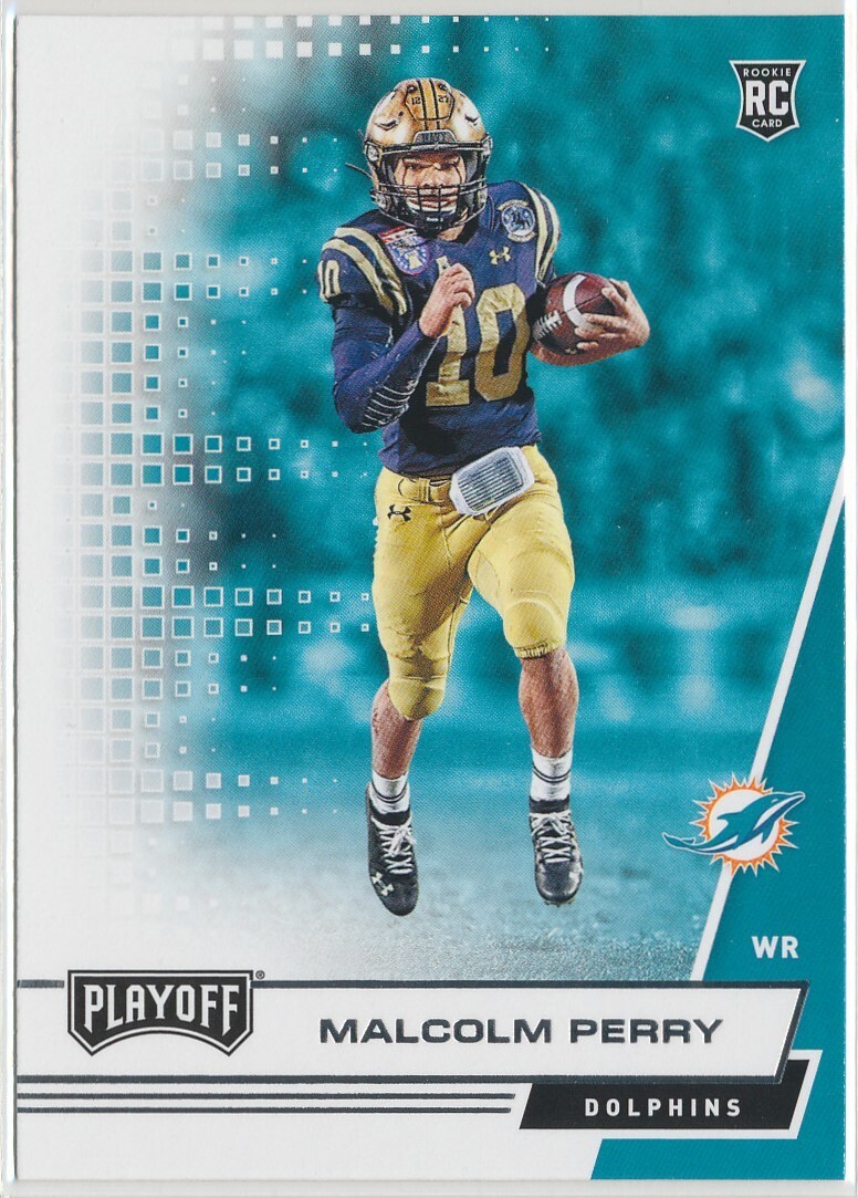Malcolm Perry 2020 Panini Playoff Football #264 Miami Dolphins ROOKIE ...
