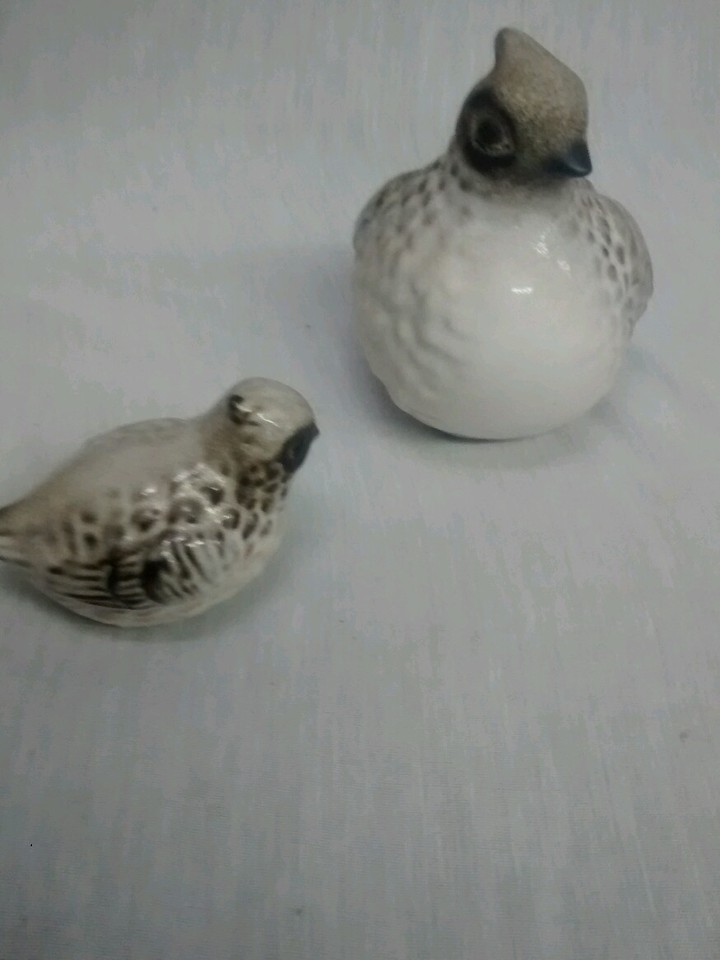 Cute 2 Howard Pierce California pottery quails figurines | eBay