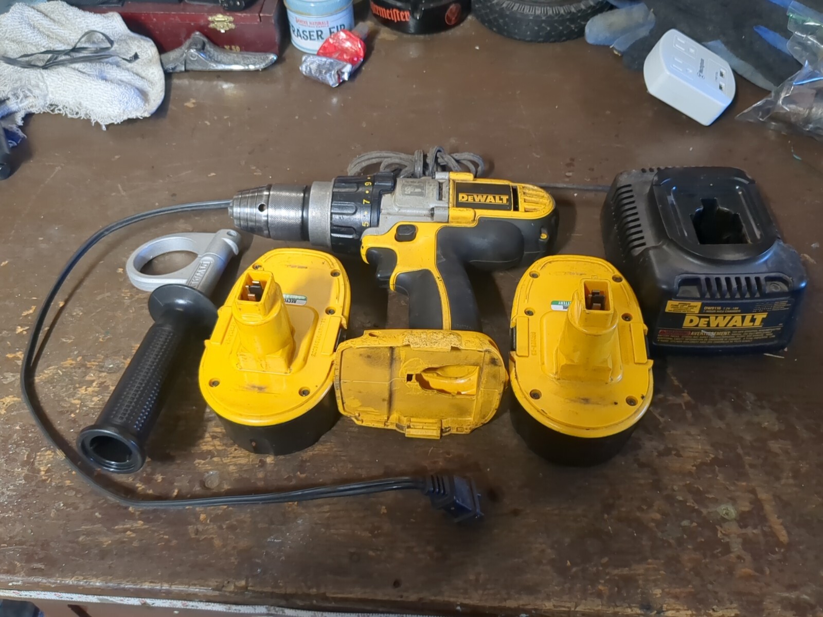 DEWALT DCD950 18V 1/2" Cordless Drill/Driver/Hammer Drill 2 Batteries ...