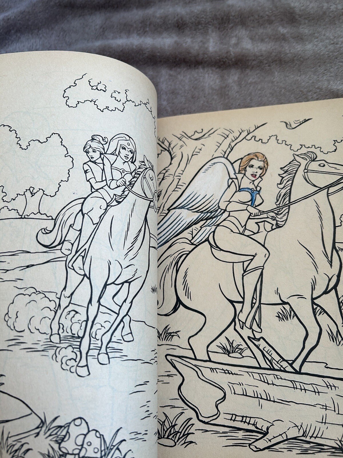 1980's Princess of Power She-Ra Catra Treasure Coloring Book Lightly ...