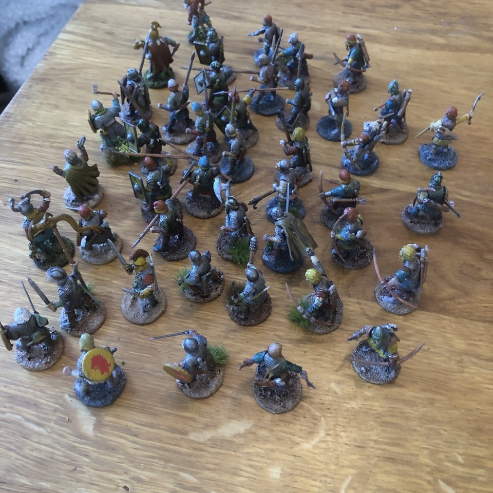 28mm Medieval Norman Danish Vikings Peasant Spearmen Swords Bow ...