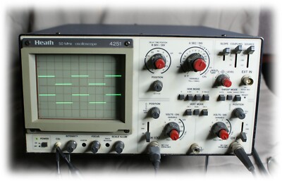 VTG Heathkit SO-4251 Dual Trace 50mhz working Oscilloscope w/two x1-x10 ...
