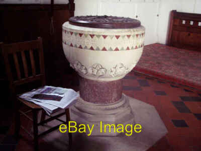Photo 6x4 The Church of St John the Evangelist Langrish - Font c2007 ...