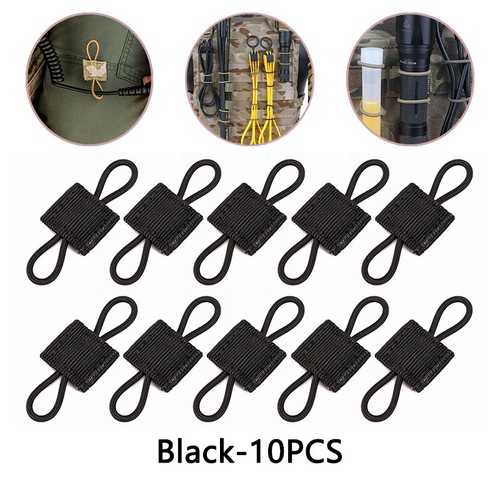Tactical MOLLE Elastic Ribbon Buckle Tactical Binding Retainer for ...
