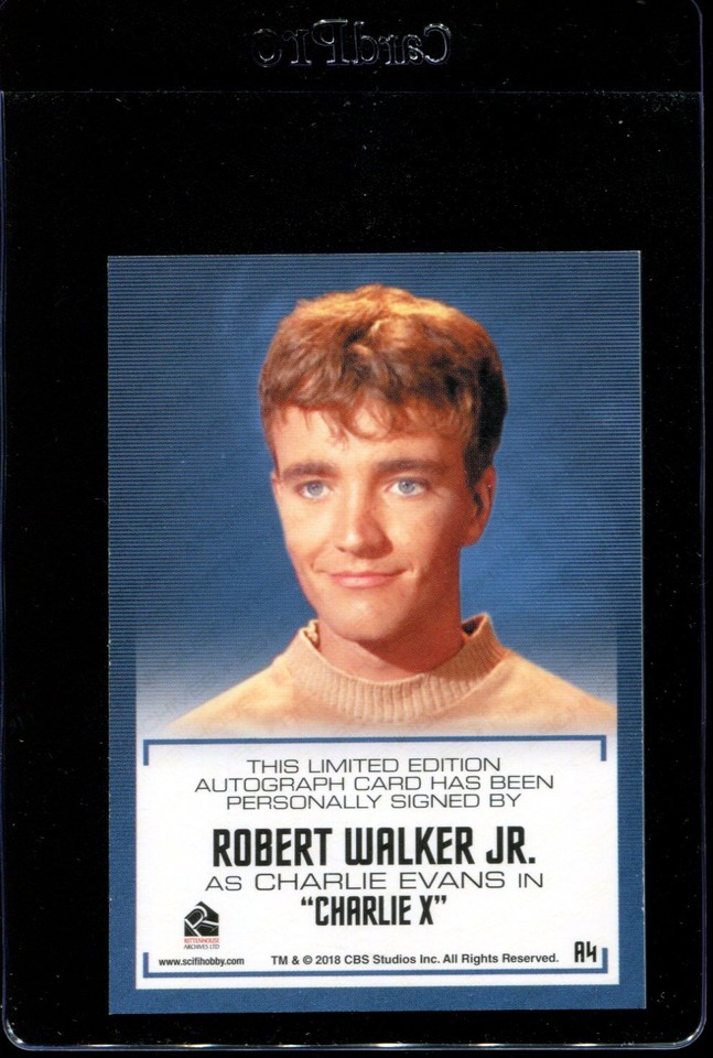 2018 STAR TREK #A4 ROBERT WALKER JR AUTOGRAPH W/INSCRIPTION CHARLIE ...