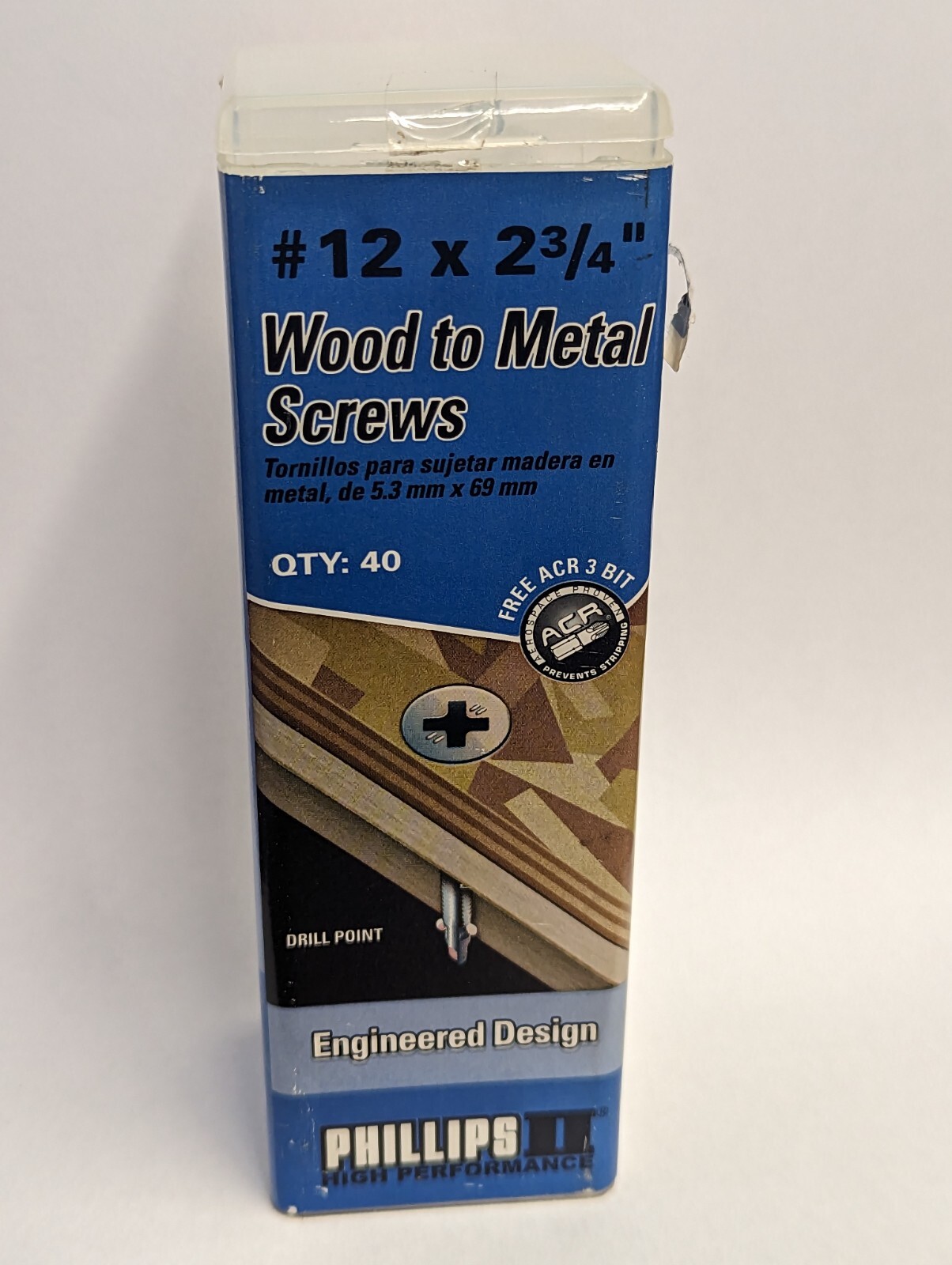 (40) Phillips II #12 x 2-3/4" Self Drilling Screws Joining Wood Metal ...