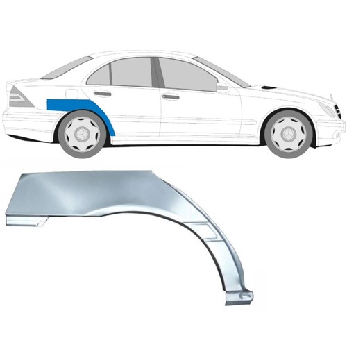 MERCEDES C-CLASS W203 2000-2007 REPAIR PANEL REAR WHEEL ARCH / RIGHT RH ...