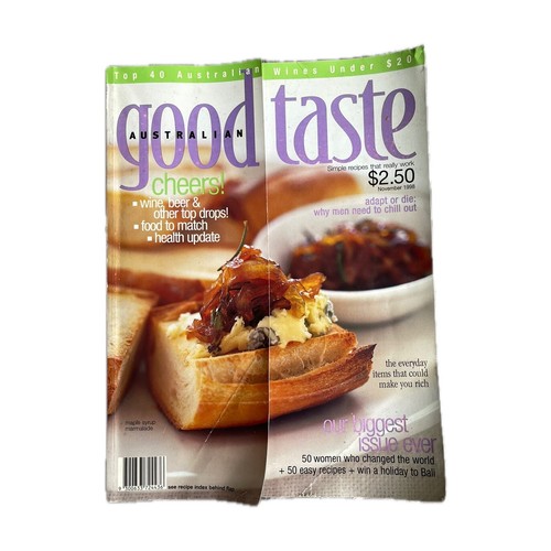 Australian Good Taste Magazine - November 1998 | eBay
