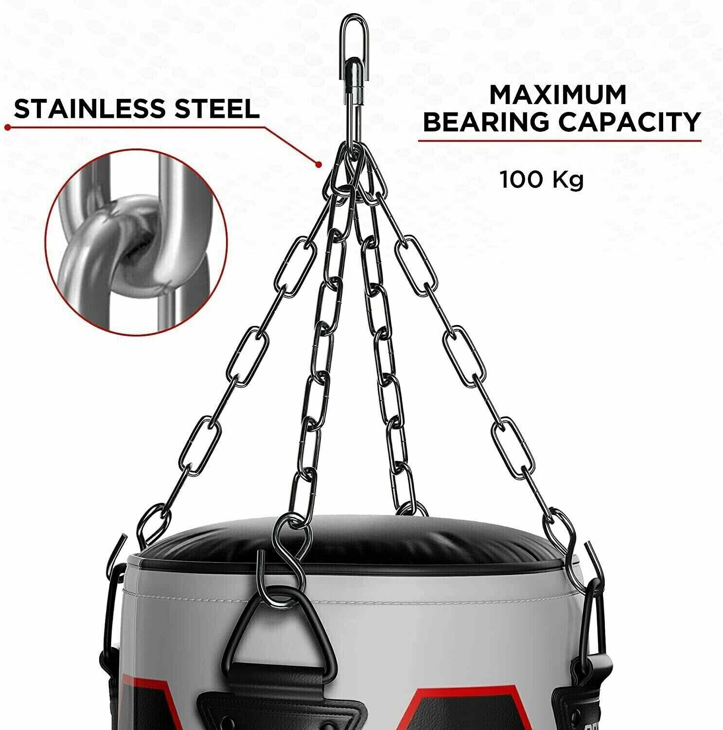 Chain With D Shackle Punch Bag Hanging Steel Chains MMA,Heavy Duty ...