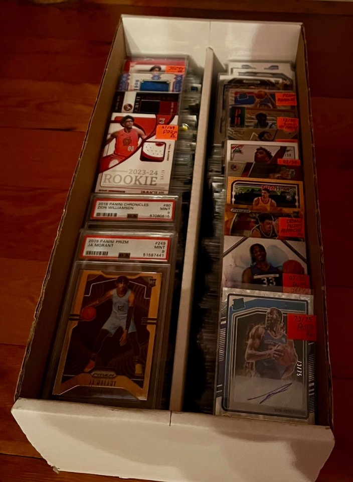 PREMIUM 1000 CARD NBA AUTO JERSEY #'D ROOKIE BASKETBALL CARD LOT ...