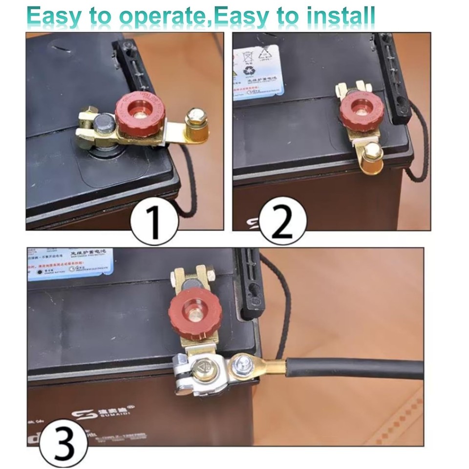 Top Post Battery Quick Disconnect Battery Cut Off Switch for Car Truck ...