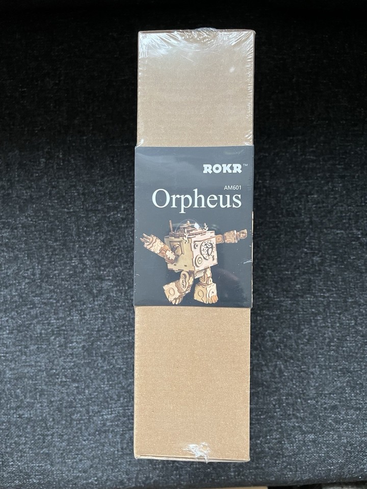 ROKR Orpheus Wooden Model Kit ROBOTIME Android Steampunk Music Box ...