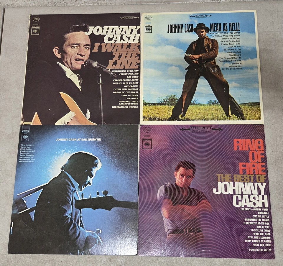 The Electrifying Johnny Cash 4 Vinyl Record LP Box Set Country Ring Of ...