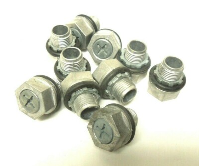 Crouse Hinds CH-1682-1 Threaded Hex Plug Steel 1/2" NPT (QTY-10) 323J3 ...