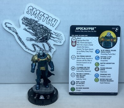 XRF 062 Apocalypse Super Rare Figure - Marvel Heroclix X-Men Rise ...