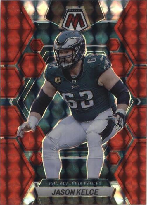 2023 Panini Mosaic - Jason Kelce #196 Red Mosaic Prizm for sale online ...